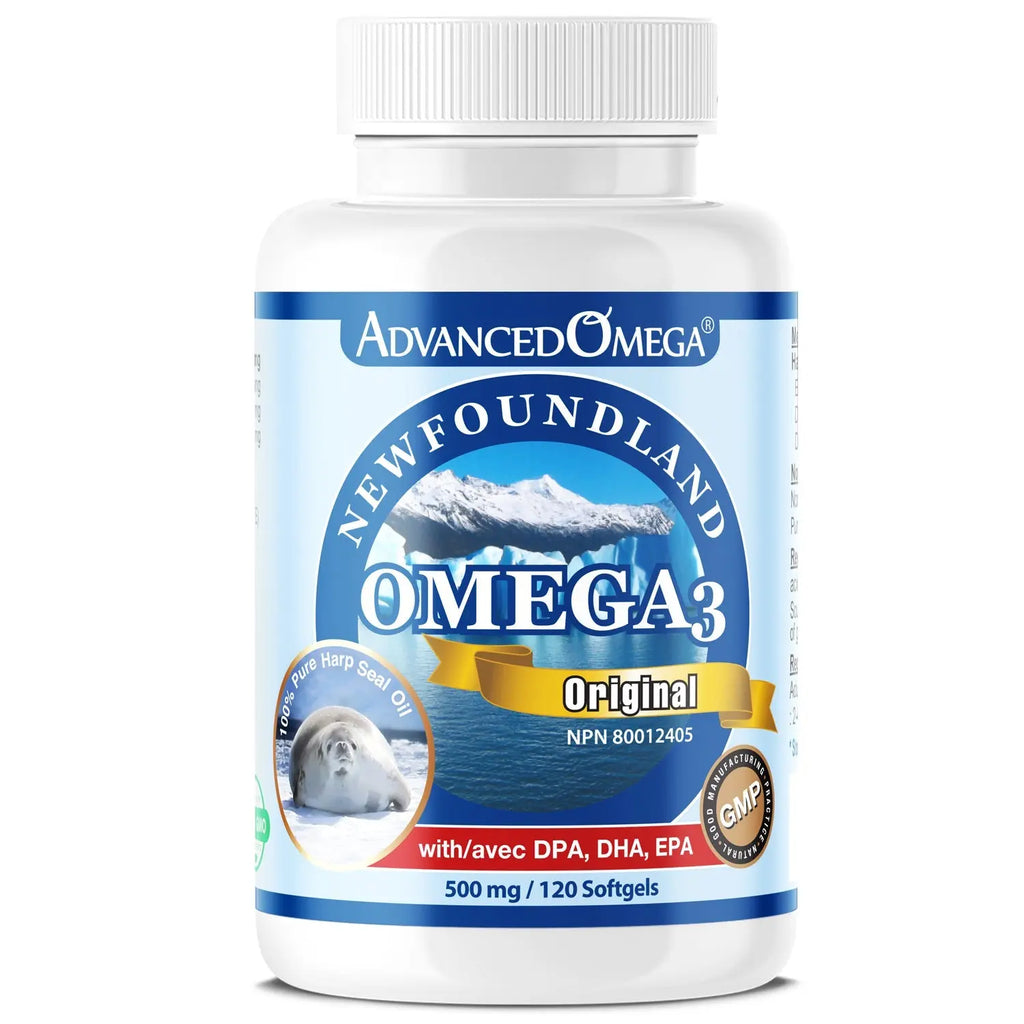 Advanced Omega NewFoundland Harp Seal Omega-3 | 500 mg | DPA, DHA, EPA ...