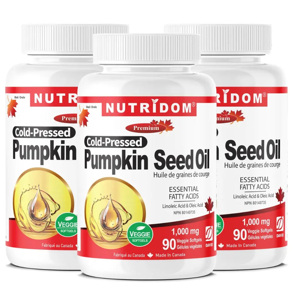 Nutridom Pumpkin Seed Oil - Triple Pack of 90 Softgels
