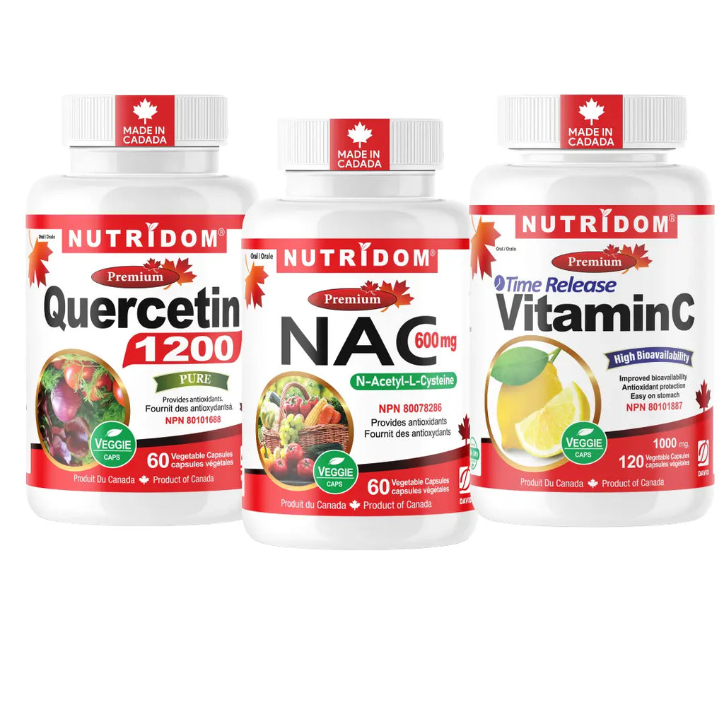 Respiratory Wellness Set | Quercetin + NAC + Vitamin C – Nutridom
