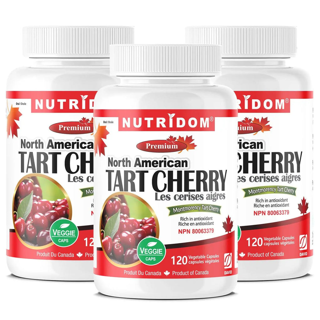Nutridom Montmorency Tart Cherry | High Potency | 120 Vcaps - 3 Pack